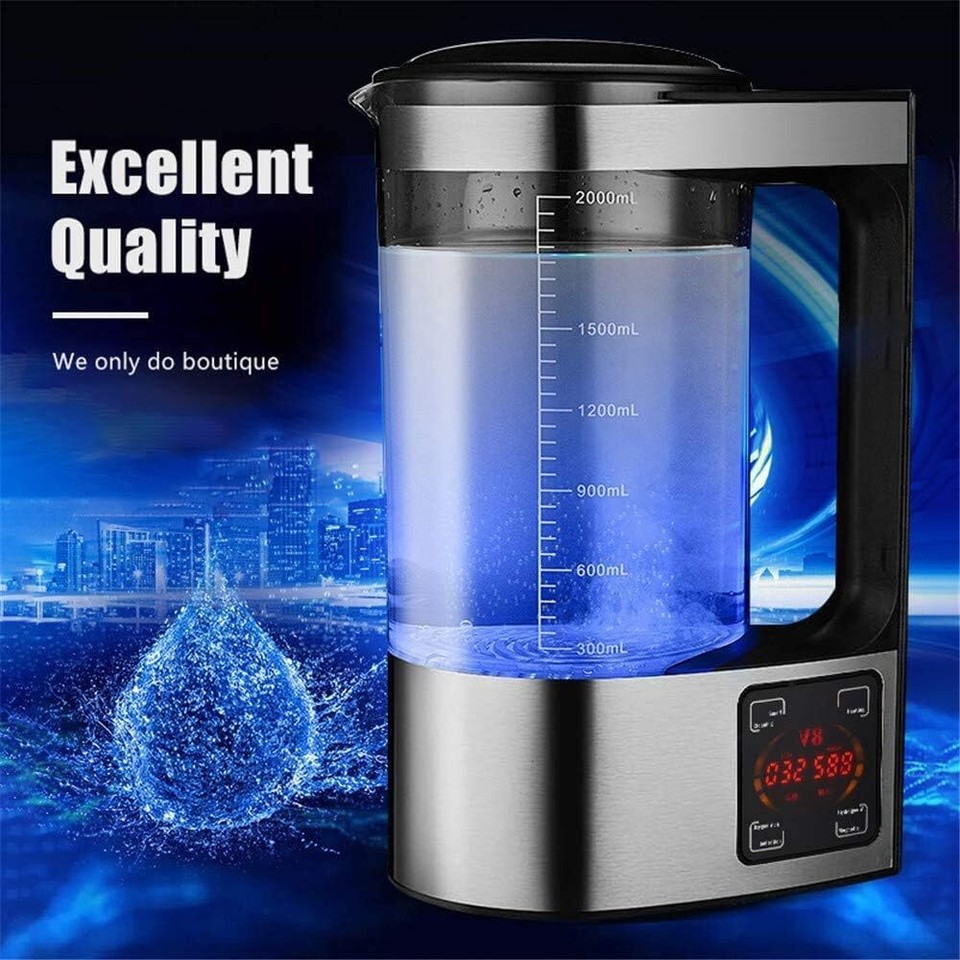 2L Electric Hydrogen Water Ionizer Generator Machine Water Generator US ...