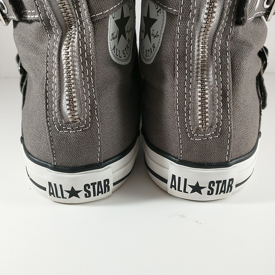 CONVERSE Knee High Buckle Chuck Taylor XX-HI Men’s 8 Women’s 10 Gray ...