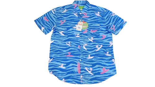 Rsvlts Rocket Power Nickelodeon Party Wave Blue Button Down Shirt Size ...