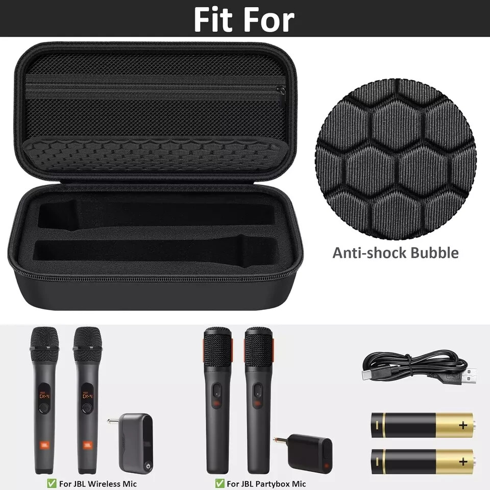 Wireless Microphone Case Compatible JBL Wireless Two Microphone (CASE ...
