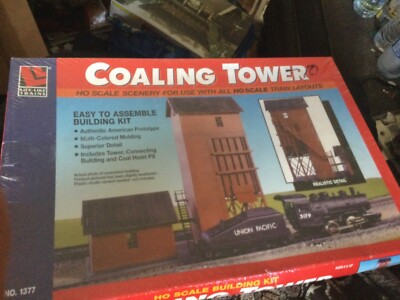 #1377 Life-Like Trains HO Scale Coaling Tower Building Kit - Sealed | eBay