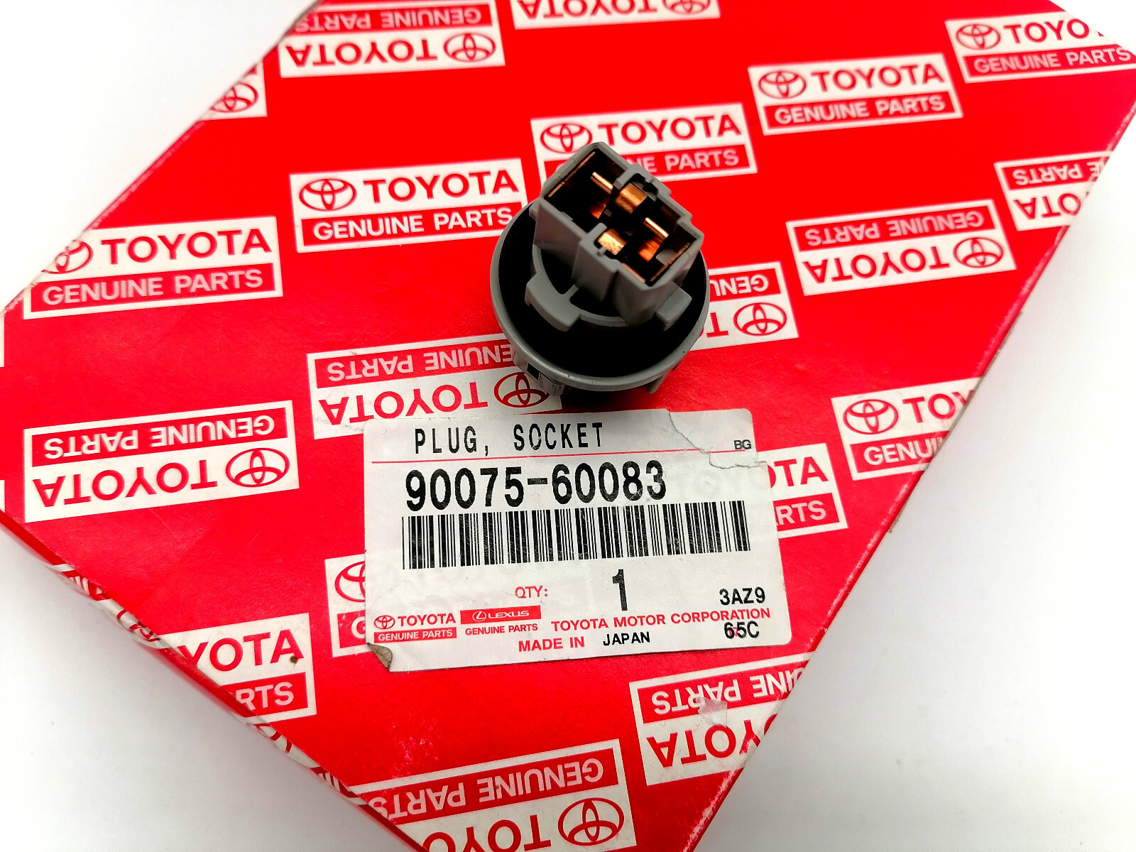 90075-60083 Toyota Plug assy front turn signal lamp 9007560083 Genuine ...