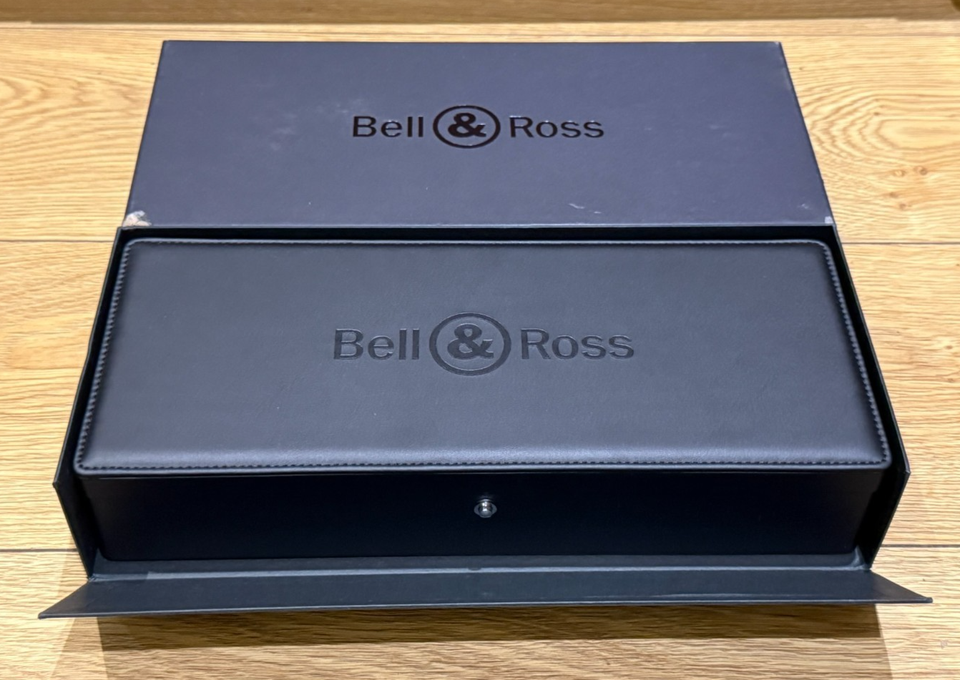 Genuine Original Bell & Ross Black Watch Presentation Box Case Complete ...