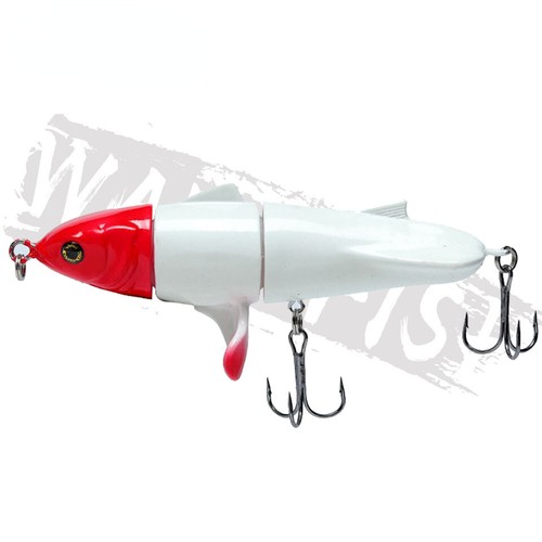 Floating Whopper Popper 11cm 24g Topwater Plopper Rotating Tail Fishing ...
