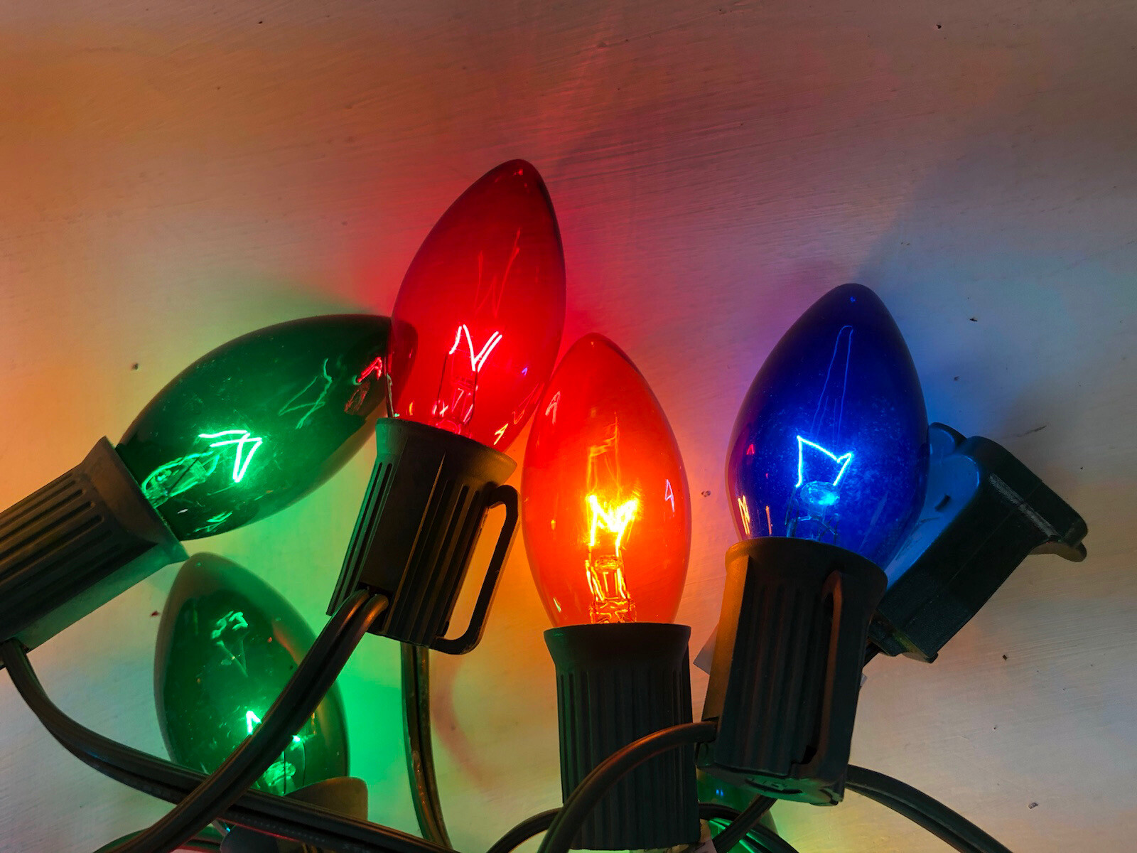 Vintage Christmas Replacement Light Bulbs Merry Bright D15 Outdoor Use ...