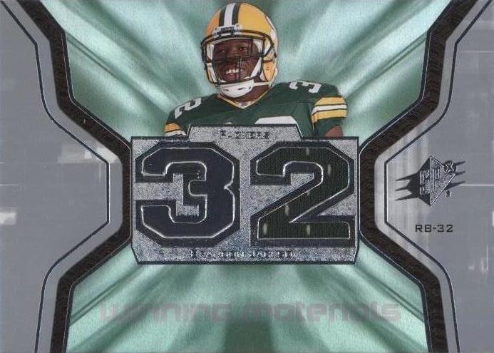 2007 SPx - Winning Materials Brandon Jackson #WM-AN Jersey Number (MEM ...