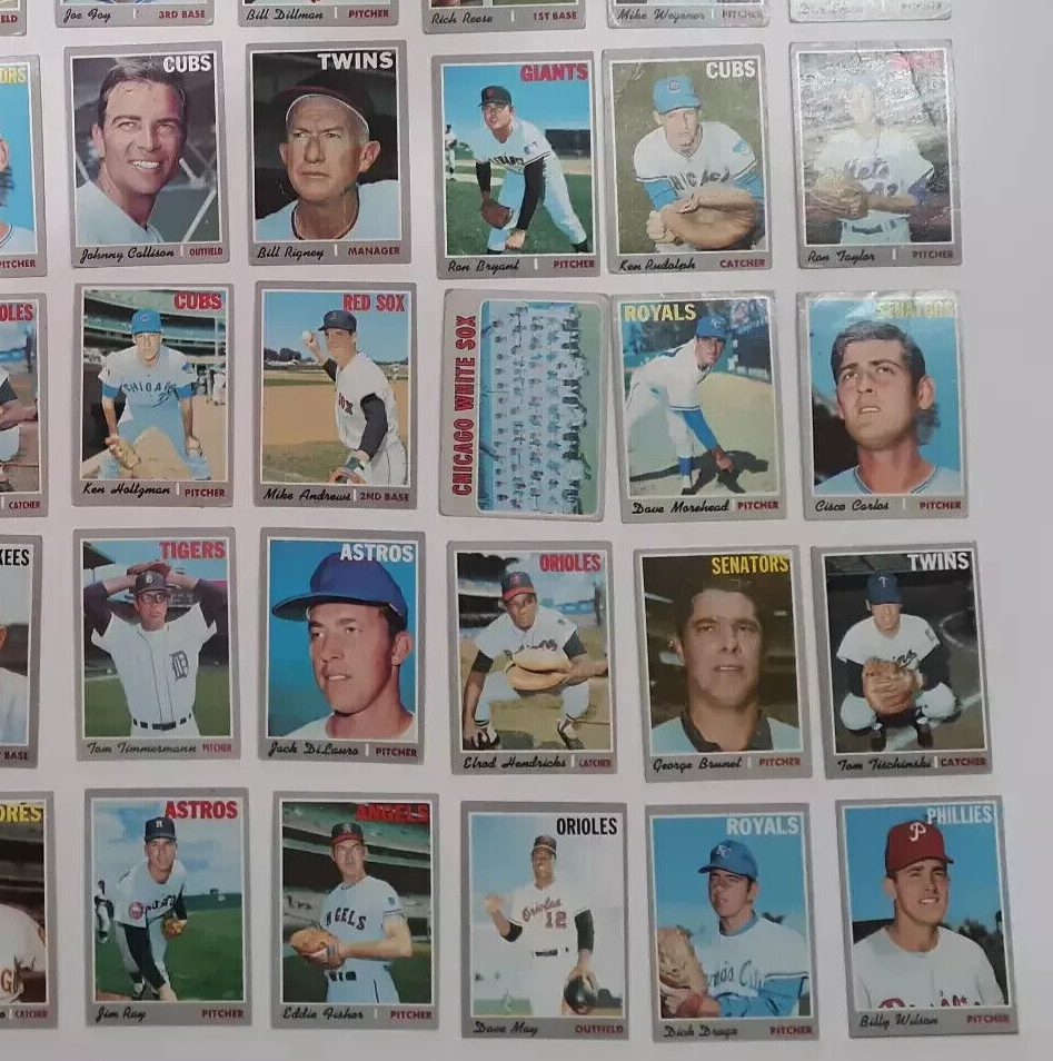 1970 Topps Baseball Card Lot - 53 Great Vintage Cards - Free Shipping ...