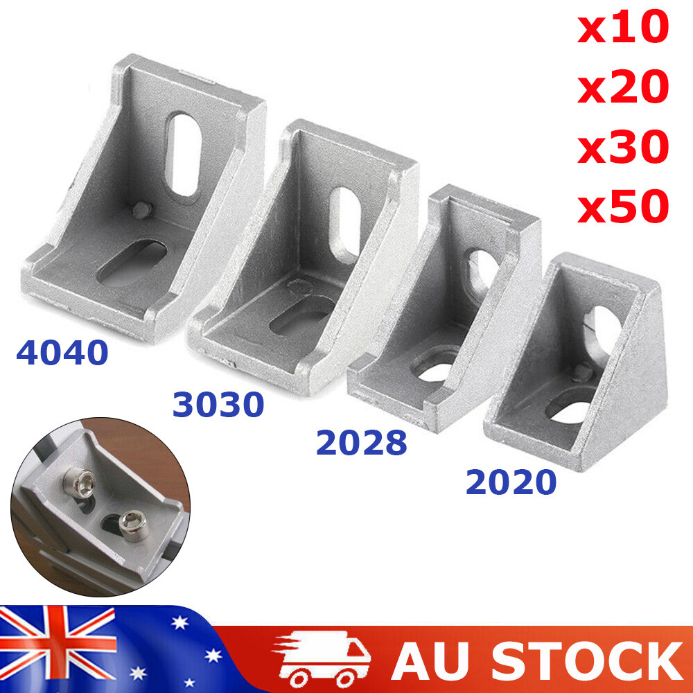 AU 4040 3030 2028 2020 Angle Bracket Corner Right Aluminum L Shape ...
