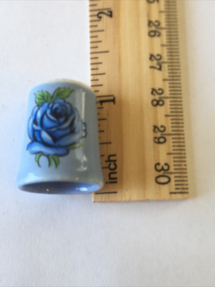 Flower Flowers Thimble Vintage Souvenir Collectible | eBay