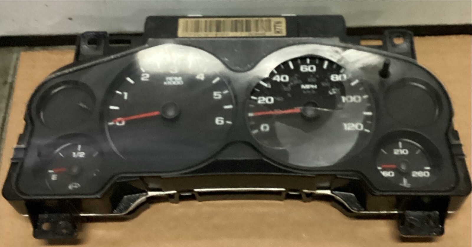 07-13 CHEVY SILVERADO INSTRUMENT CLUSTER SPEEDOMETER MPH TACH ODOMETER ...