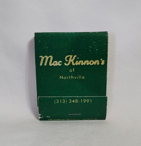 Vintage Mac Kinnon's French Restaurant Matchbook Northville MI ...