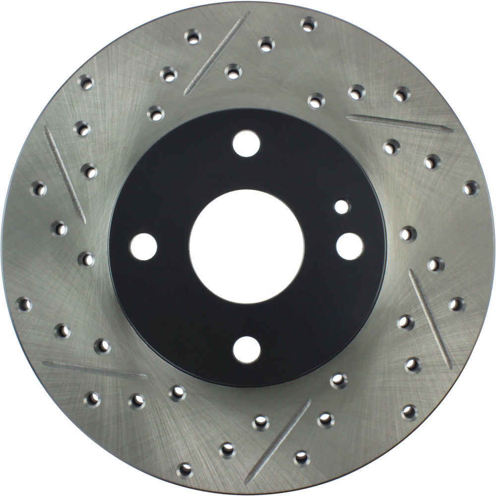 Disc Brake Rotor-Sport Cross-Drilled and Slotted Stoptech fits 99-02 ...