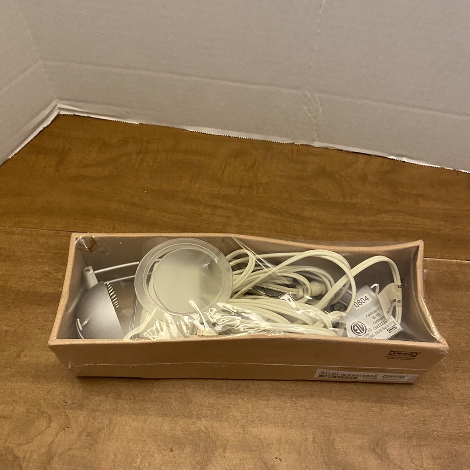 NEW WITH BOX IKEA GRUVA LAMP SILVER WALL OR DESK MOUNT 900.213.81 | eBay