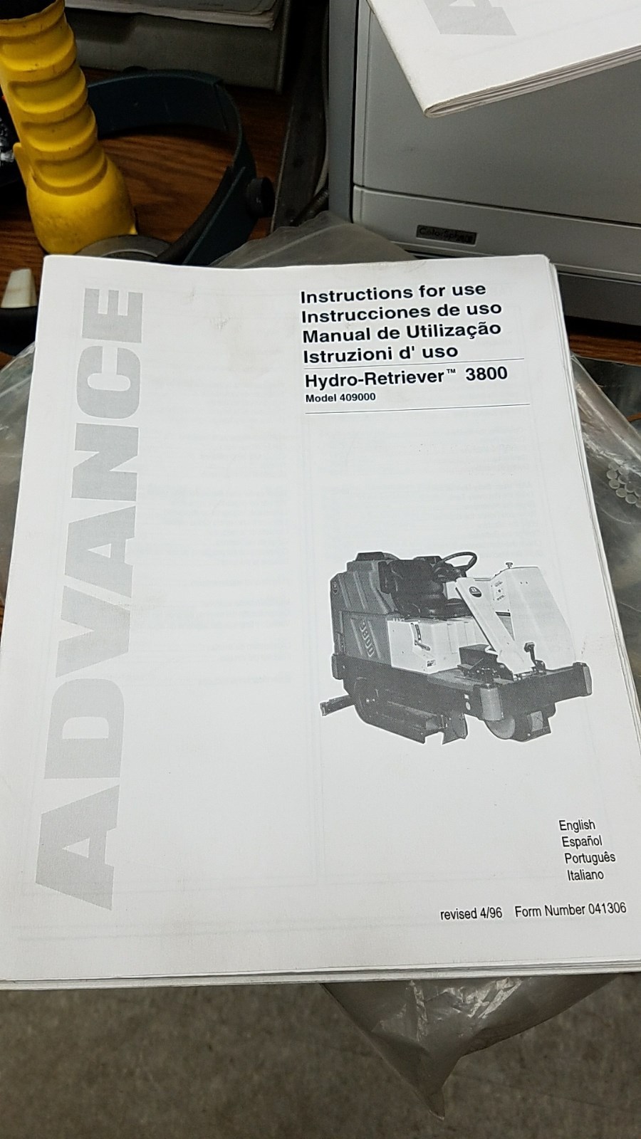 Advance Hydro-Retriever 3800 manuals | eBay