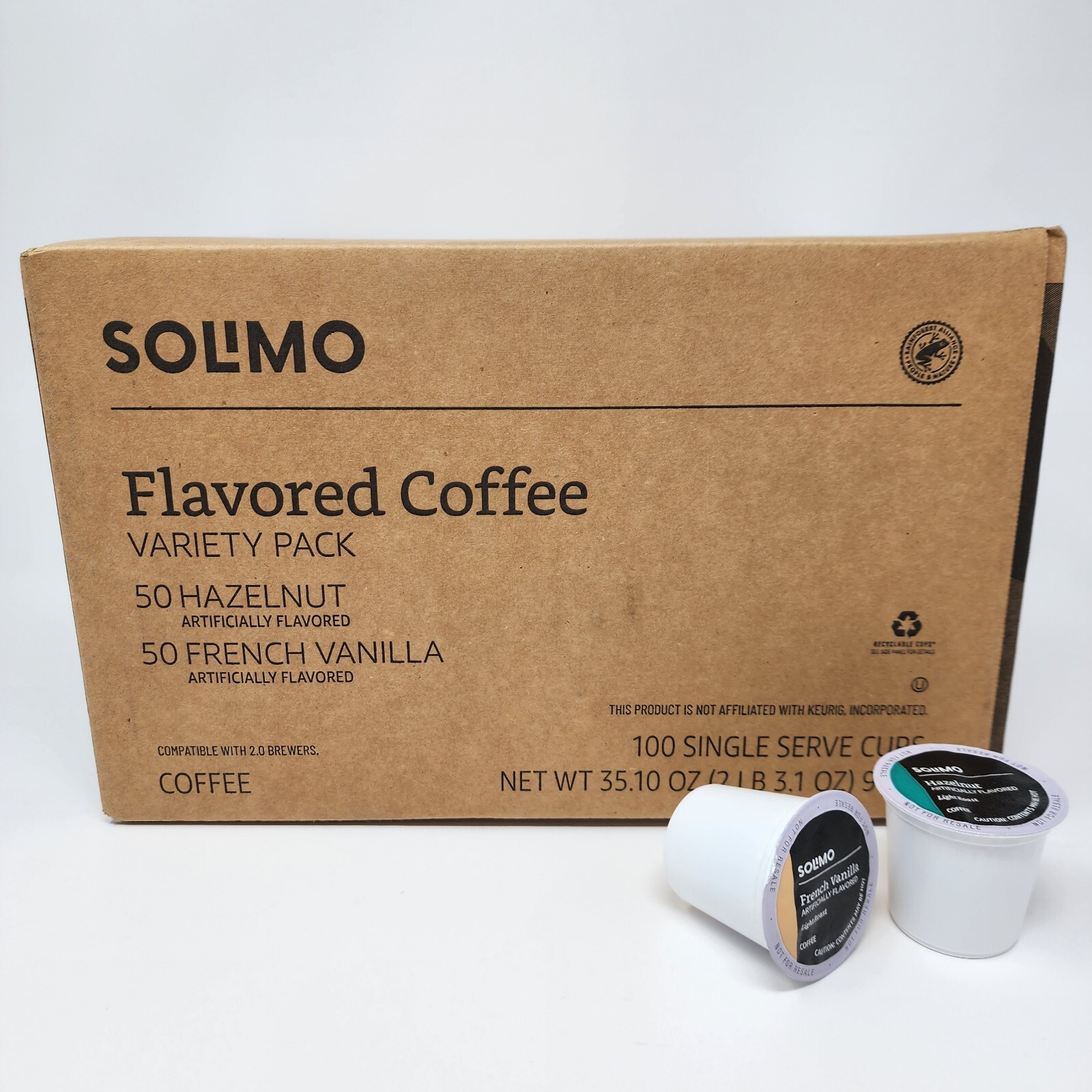 Solimo Hazelnut & French Vanilla Coffee Pods Compatible with Keurig ...