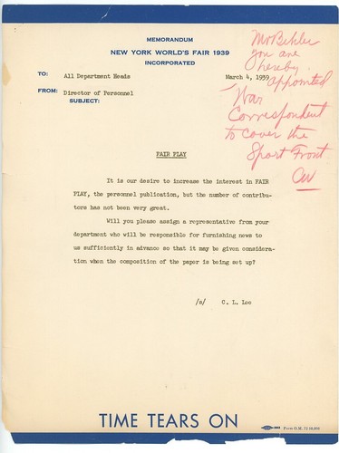 1939 NY WORLD'S FAIR memo + 1934 note signed by CHRISTY WALSH Babe Ruth ...