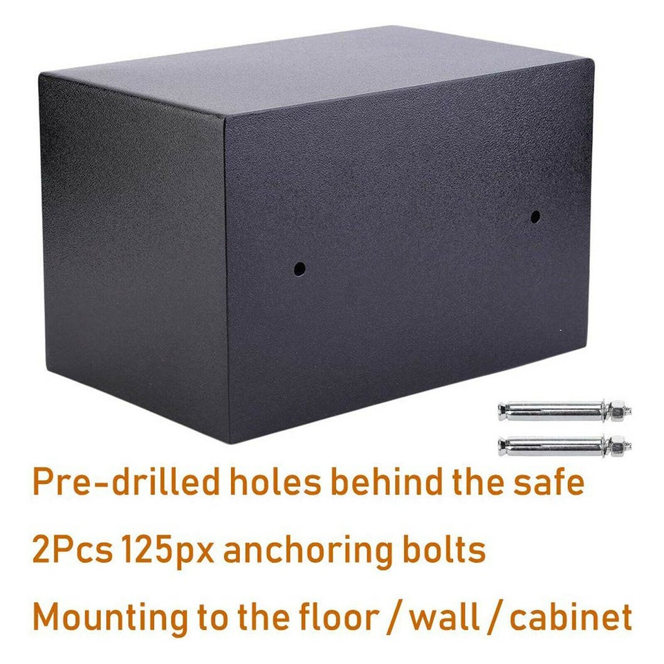 Solid Steel Fireproof Safe Security Home Office Money Cash Safety Mini ...