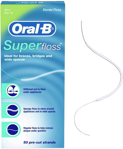 Super Floss Pre-Cut Strands Dental Floss, Mint, 50 Count | eBay