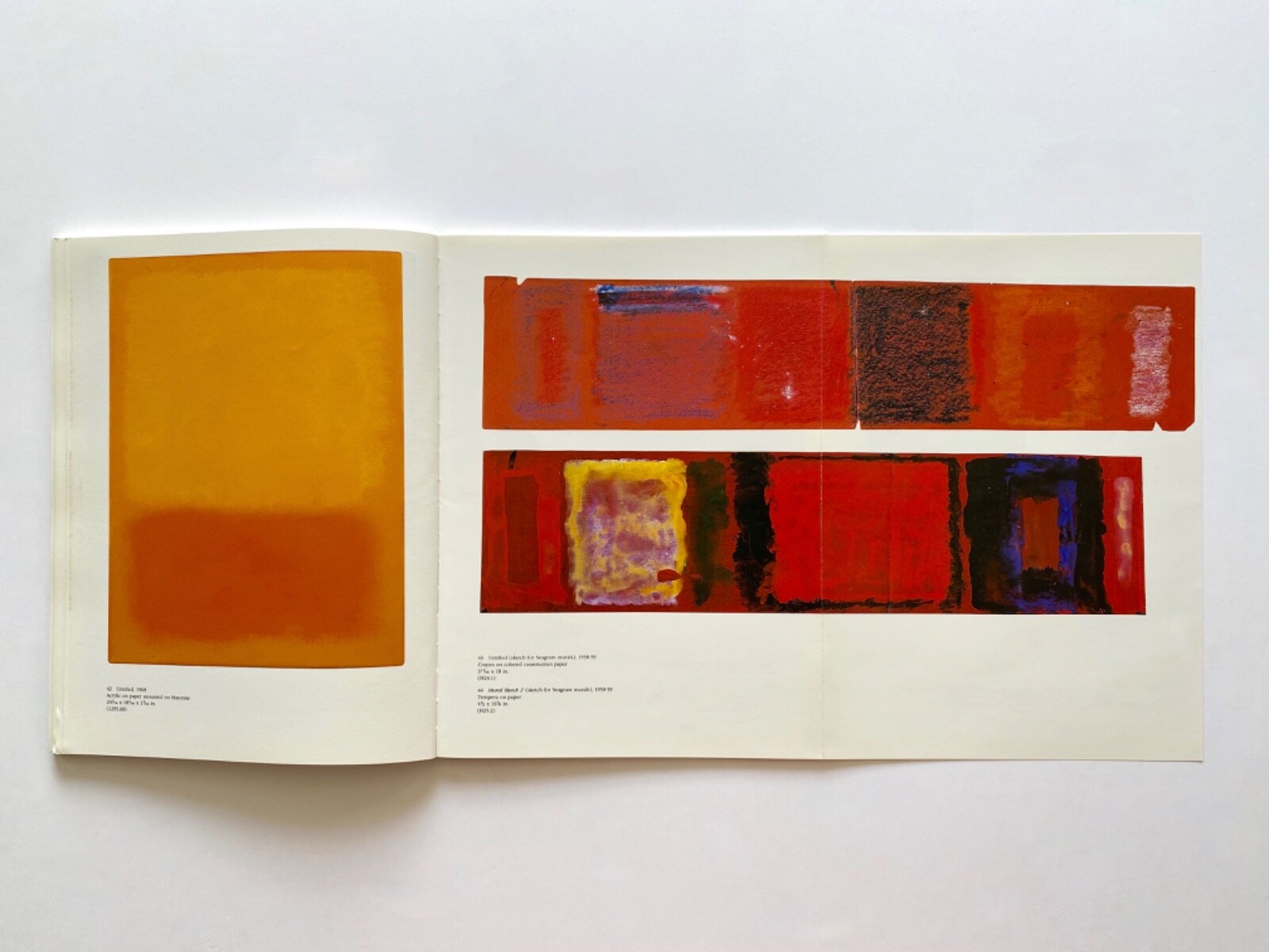 "MARK ROTHKO WORKS ON PAPER" RARE 1984 1ST ED LITHOGRAPH PRINT EXHIBIT ...