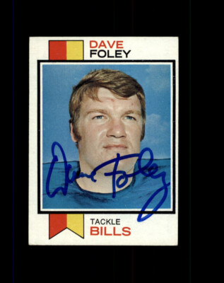 Dave Foley Signed 1973 Topps Football #94 IPA IN PERSON AUTOGRAPH | eBay
