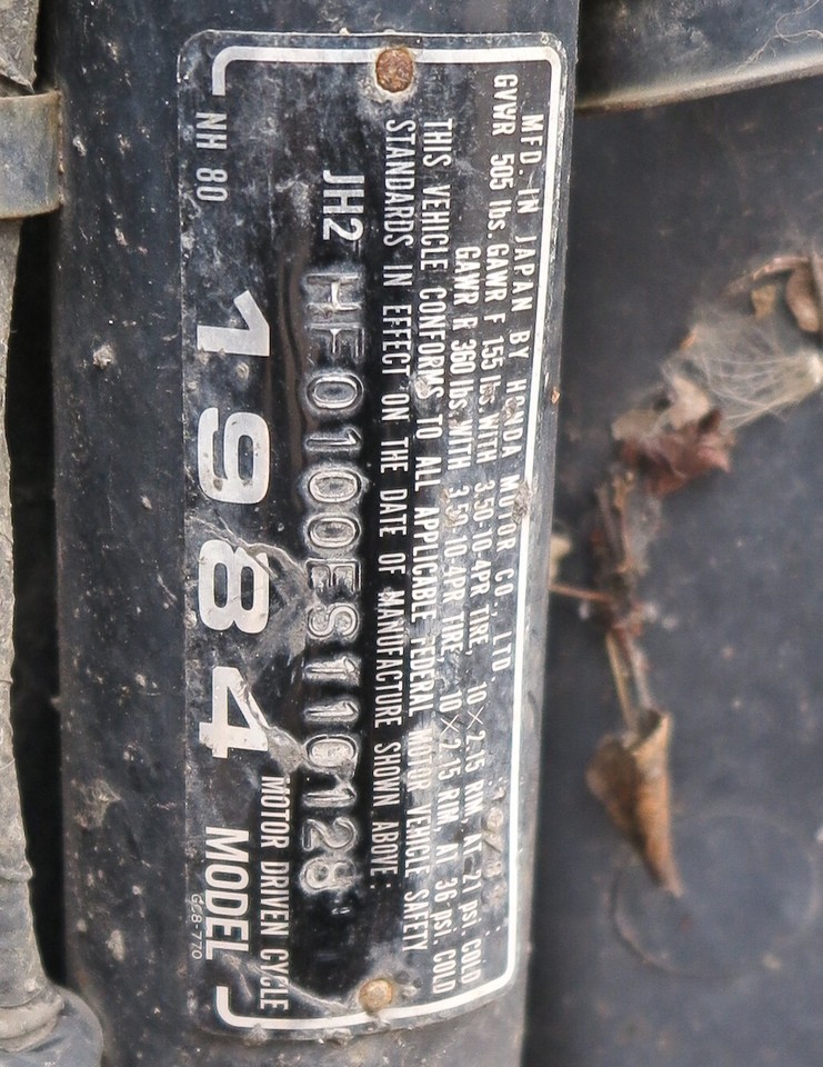 FRAME ONLY from a 1984 Honda Aero 80 NH80 Scooter Moped Part Out | eBay