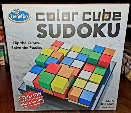 Color Cube Sudoku by Thinkfun For Kids and Adults VG + Condition ...