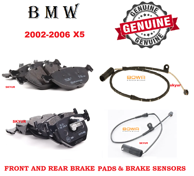 BMW X5 Front and Rear Brake Pad Set with Sensors 2002-2006 Genuine | eBay