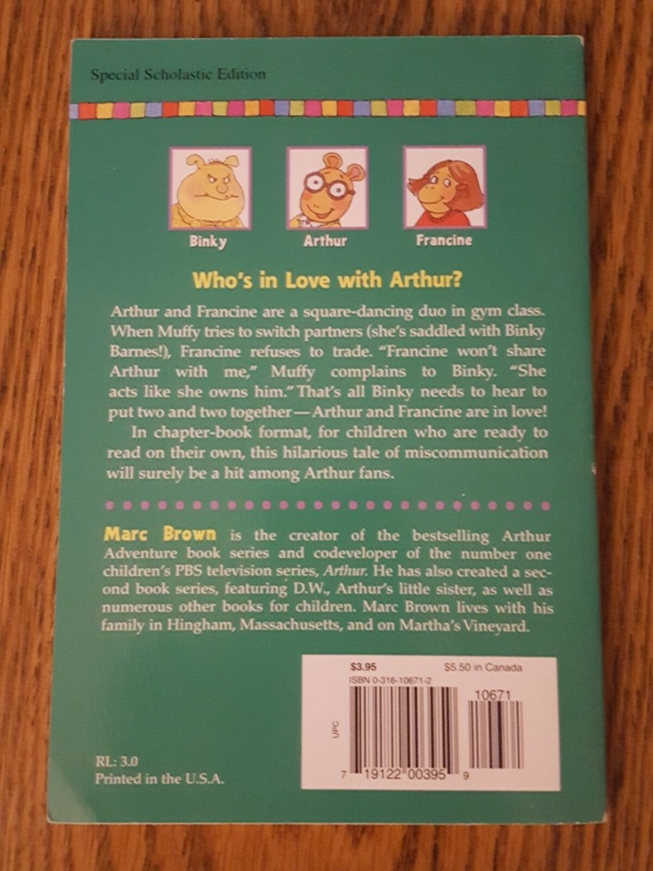 2 Arthur by Marc Brown Paperback Chapter Books from PBS Kids Show #4 ...