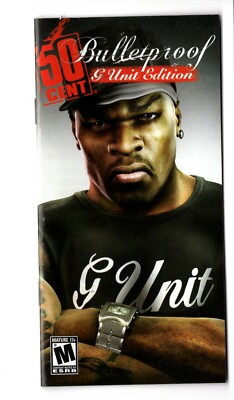 50 Cent Bulletproof G-Unit Edition PSP MANUAL ONLY Insert Booklet ...
