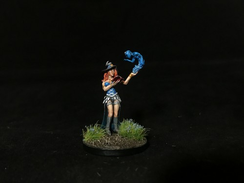 Painted Miniature Female Wizard Witch D&D Reaper Fantasy RPG Tabletop ...