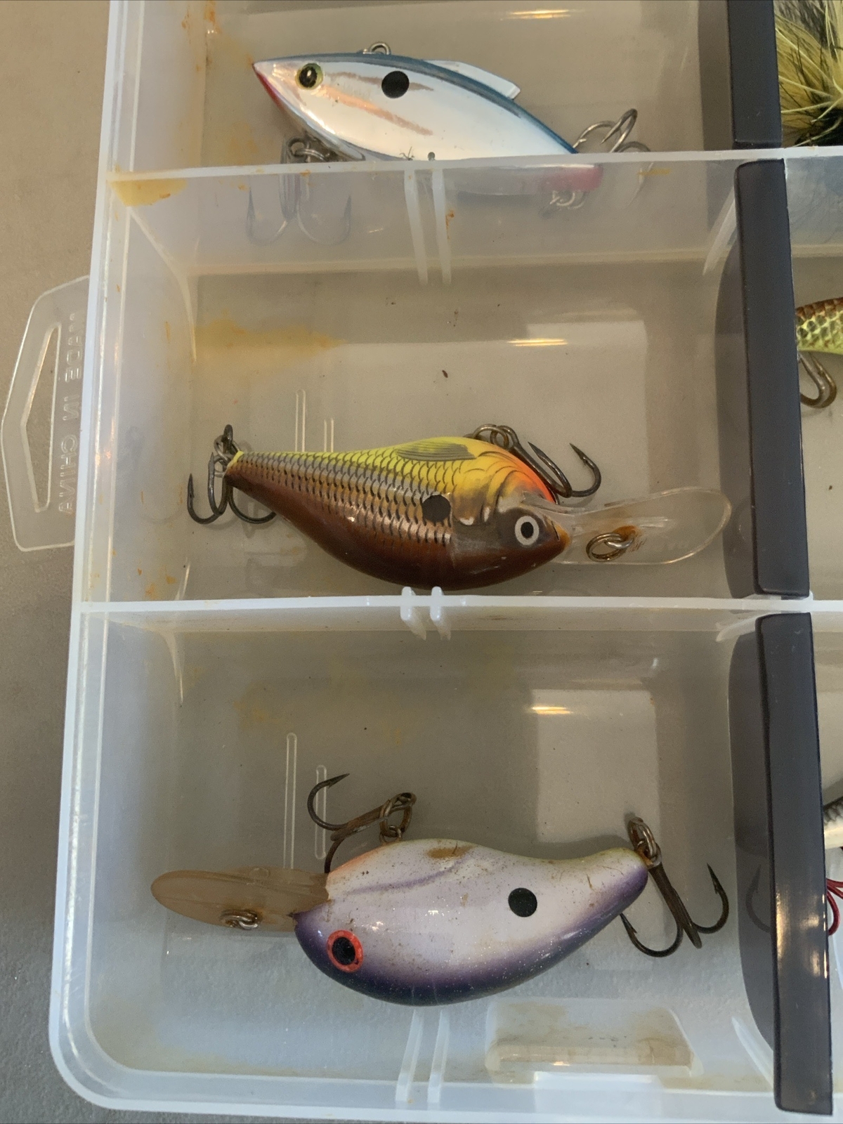 Lot Of Vintage Fishing Lures In Open Water 606 Tackle Box- Lure ...