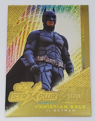 2019 CZX Super Heroes & Villains STR PWR Gold S24 Christian Bale as ...