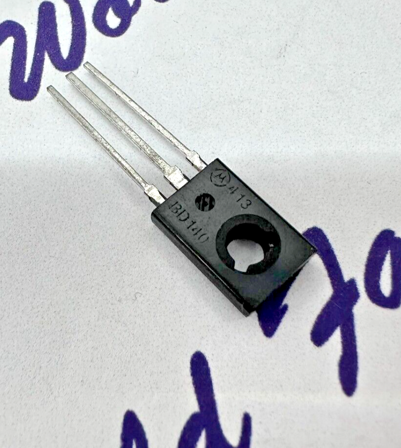 2pcs MOTOROLA BD140 PNP Power Transistor Genuine TO-126 | eBay