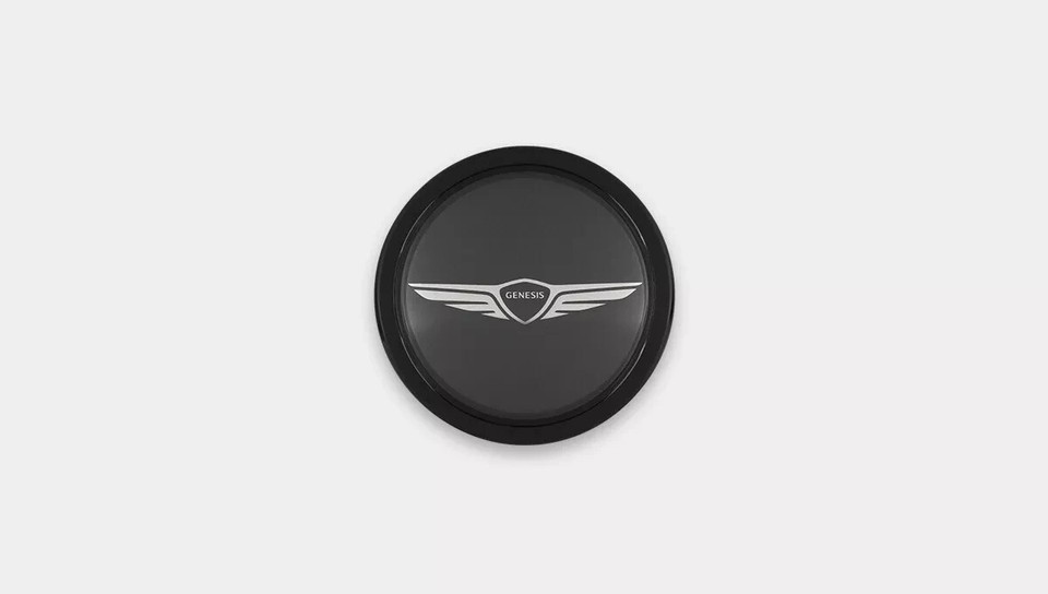 HYUNDAI Genesis Floating Wheel Center Caps 4P/Black/Accessory/Genuine ...