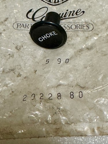 Harley NOS OEM 29228-80 Black Choke Knob FL FX Sportster EVO 1980-up 8 ...