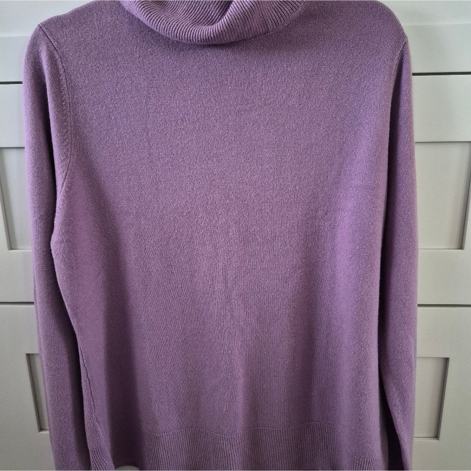 Croft@barrow Super Soft Purple Turtleneck pullover Sweater Size XL | eBay
