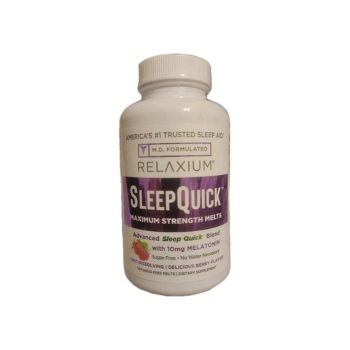 Relaxium Sleep Quick Melts 100 Servings Max Strength For the Best Sleep ...