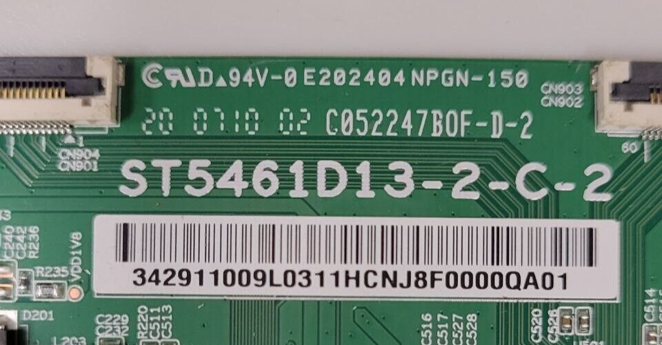 Hitachi 55R83 T-Con Board (ST5461D13-2-C-2) 34.29110.09L for sale ...
