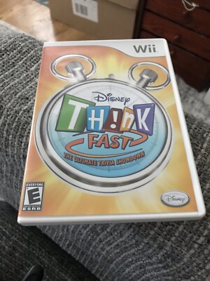 Disney Think Fast: The Ultimate Trivia Showdown Game Nintendo Wii 2007 ...