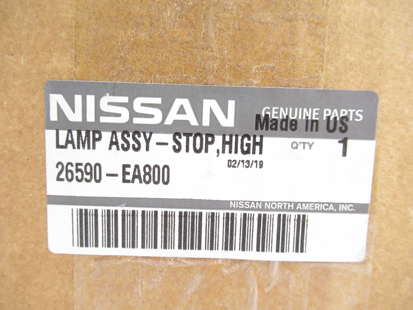 Genuine OEM Nissan 26590-EA800 High Mount Center Brake Light 2005-2019 ...