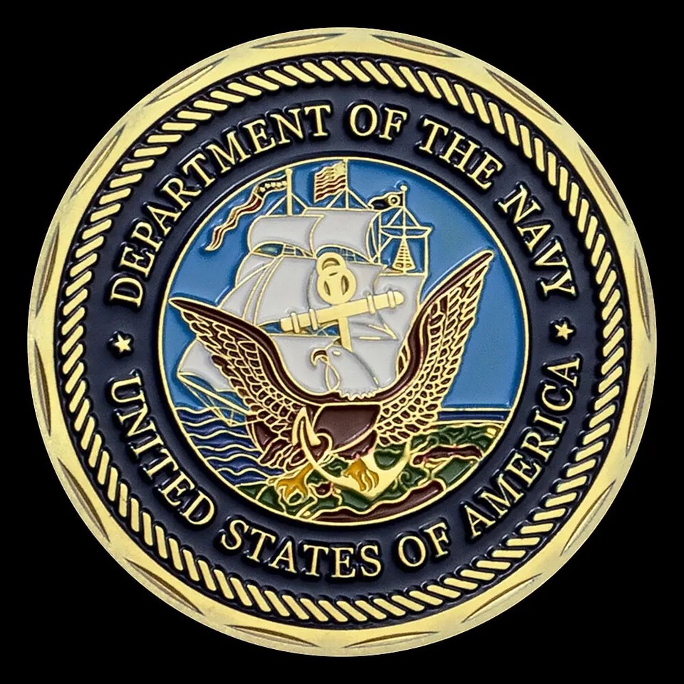 US Navy Challenge Coin Golden Shellback Crossing The Line Military ...