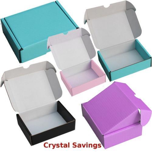 F1 F2 F3 F4 F5 F6 F7 Coloured Postal Pip Box Shipping Cardboard Mailing ...