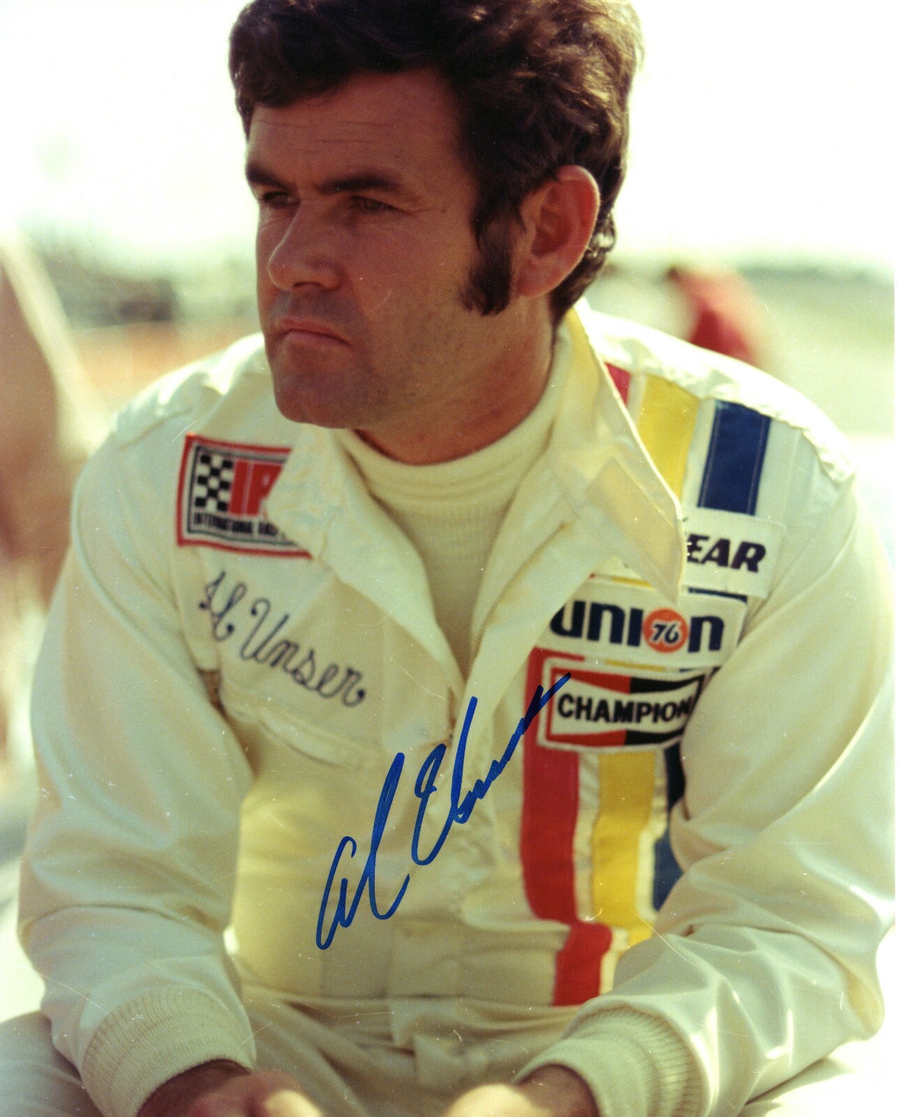AL UNSER AUTOGRAPHED 1970-71-78-1987 INDY 500 NASCAR IROC 8 X 10 PHOTO ...