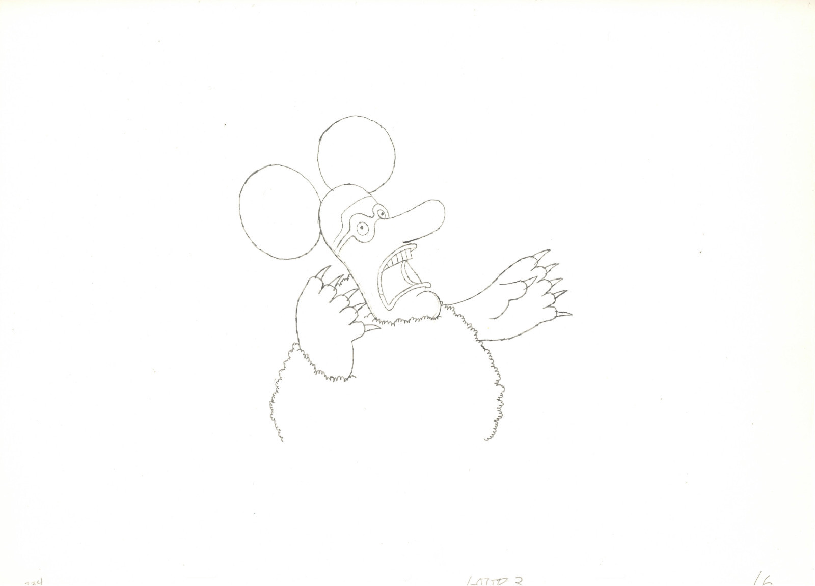 The Beatles-Yellow Submarine-Original Production Drawing-Blue Meanie ...