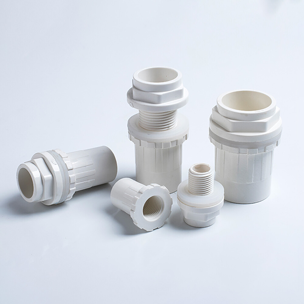 20/25/32/40/50mm PVC Pipe Fitting Tank Connector Bulkhead Pressure For ...