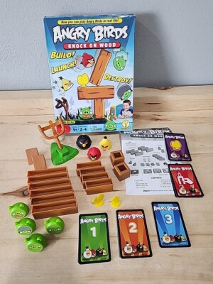 Angry Birds Knock On Wood Game 100% Complete Mattel 2010 Pre-owned ...