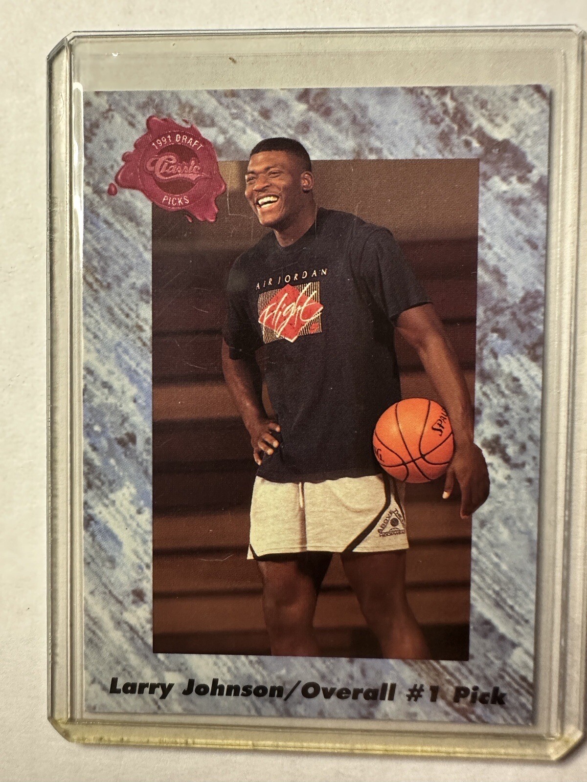 1991 classic draft picks Nba larry johnson rookie #1 Pick. Hornets | eBay