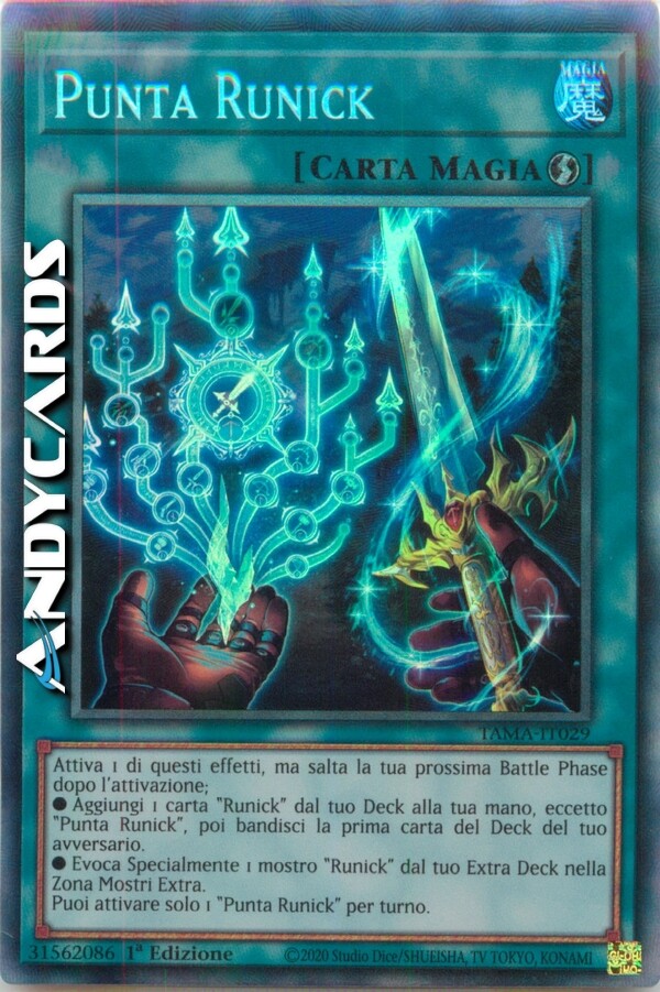 PUNTA RUNICK (Runick Tip) • Rara Collector • TAMA IT029 • 1Ed • YUGIOH ...