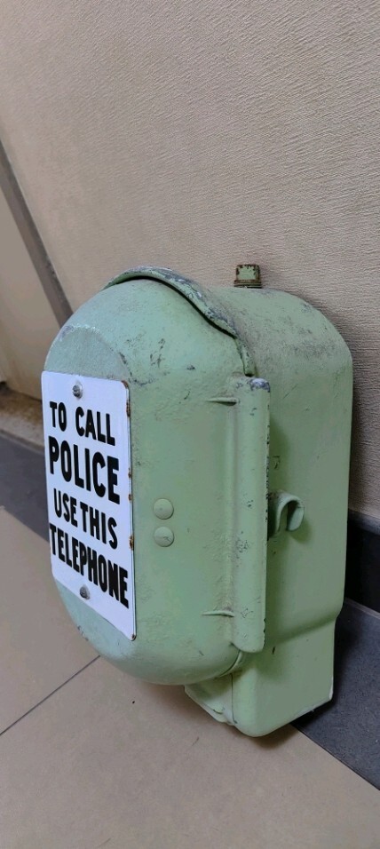VTG.1950s NYPD POLICE CALL BOX STREET TELEPHONE/ORIGINAL: GREEN ...