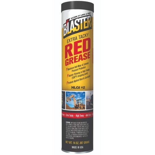 Blaster Extra Tacky Red Grease Cartridge 14 Oz. Automotive Lubricant ...